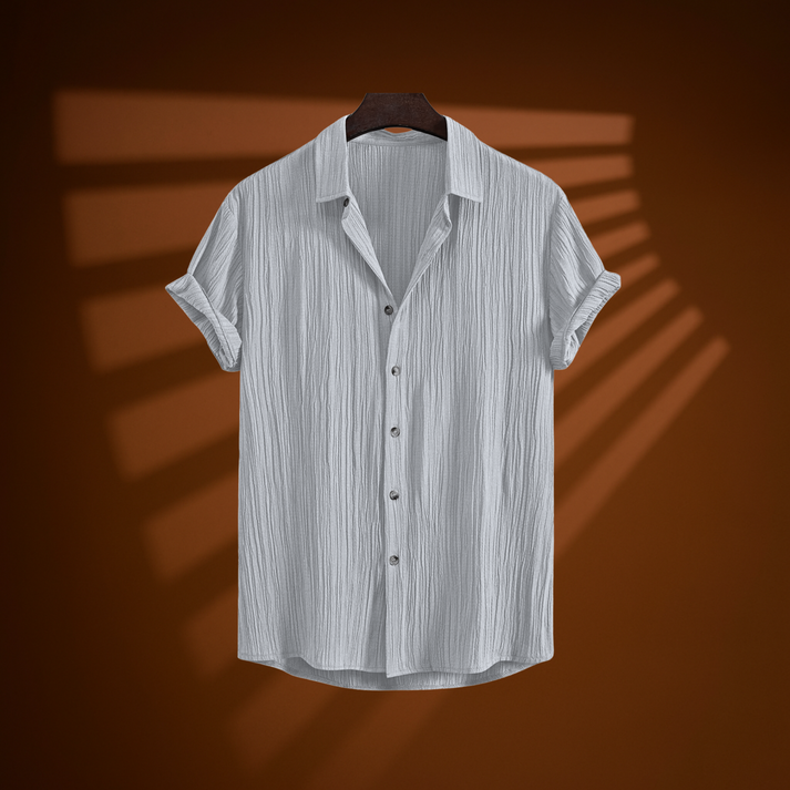 Grey Haze – Summer Textured Shirt | H-803 – Mount Blue