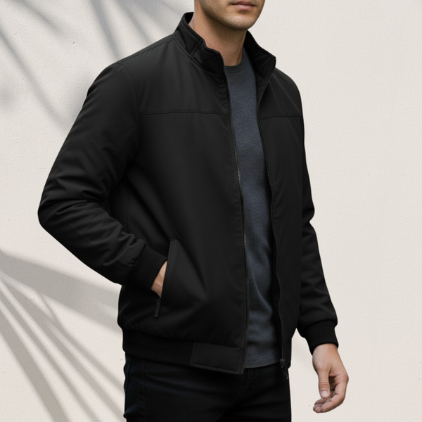 🖤 The SKN-77 Black High-Neck Jacket – Mount Blue